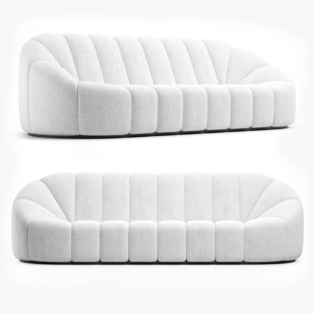 Alpha Sofa 3 seater 3D model - TurboSquid 1807394