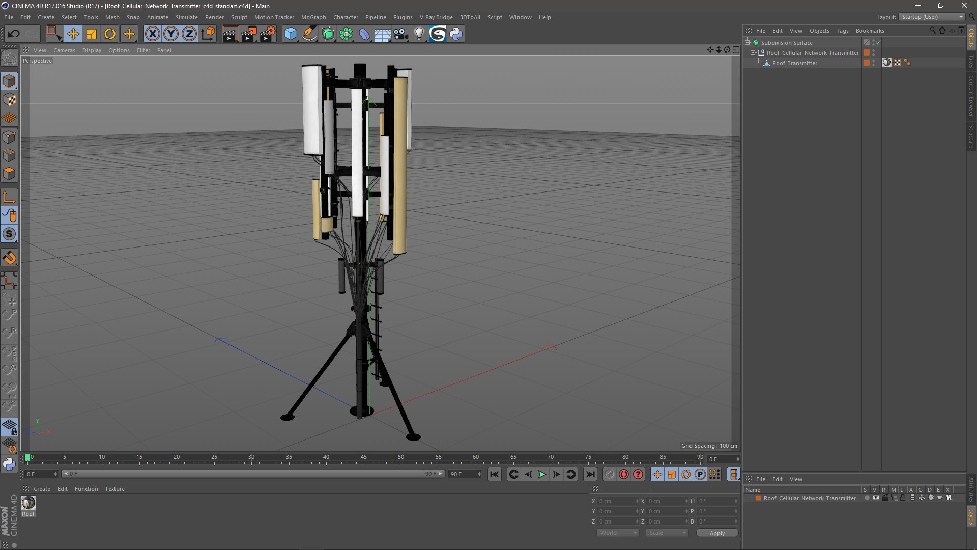 Roof Cellular Network Transmitter 3D Model - TurboSquid 2199766