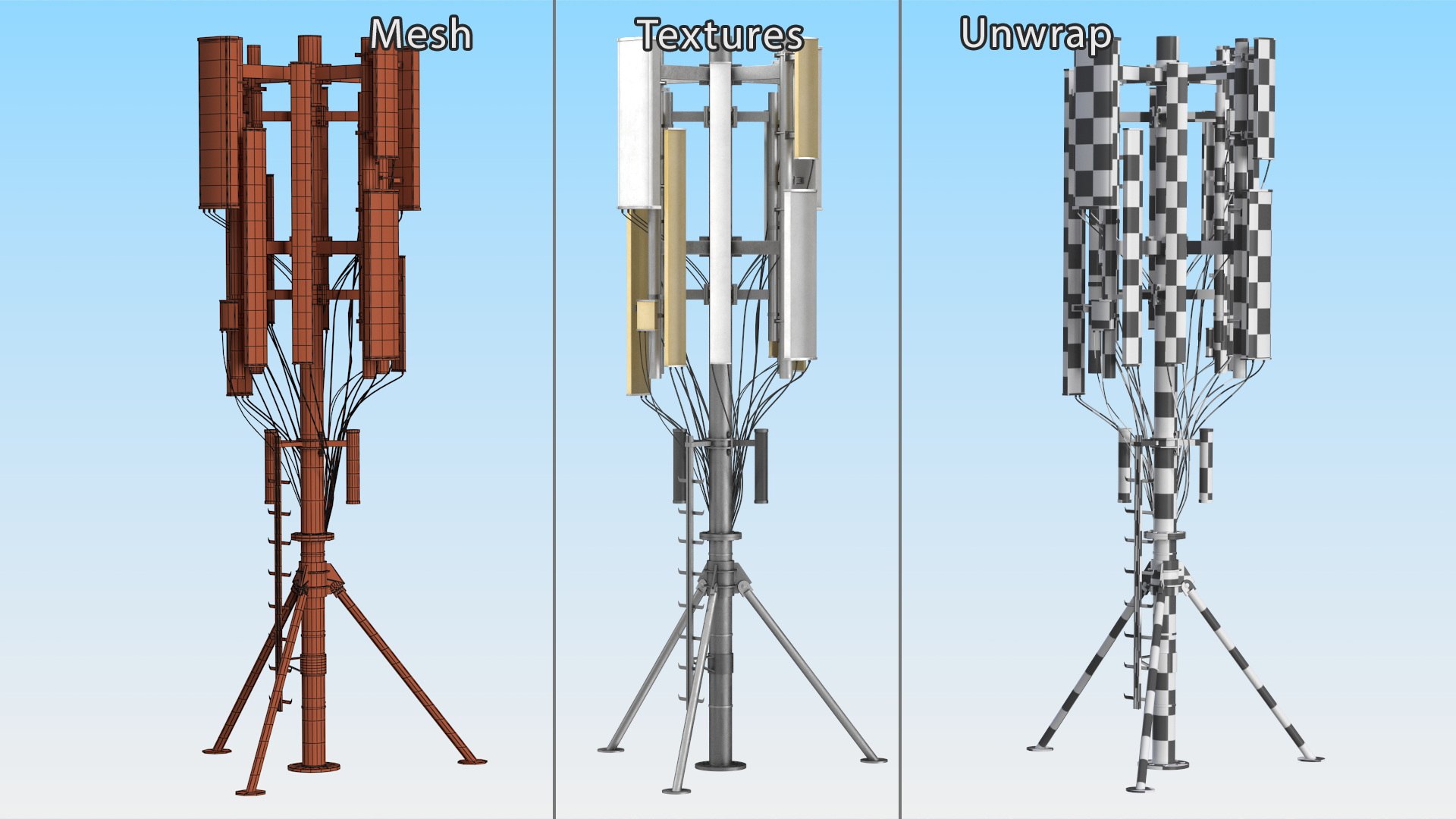 Roof Cellular Network Transmitter 3D Model - TurboSquid 2199766
