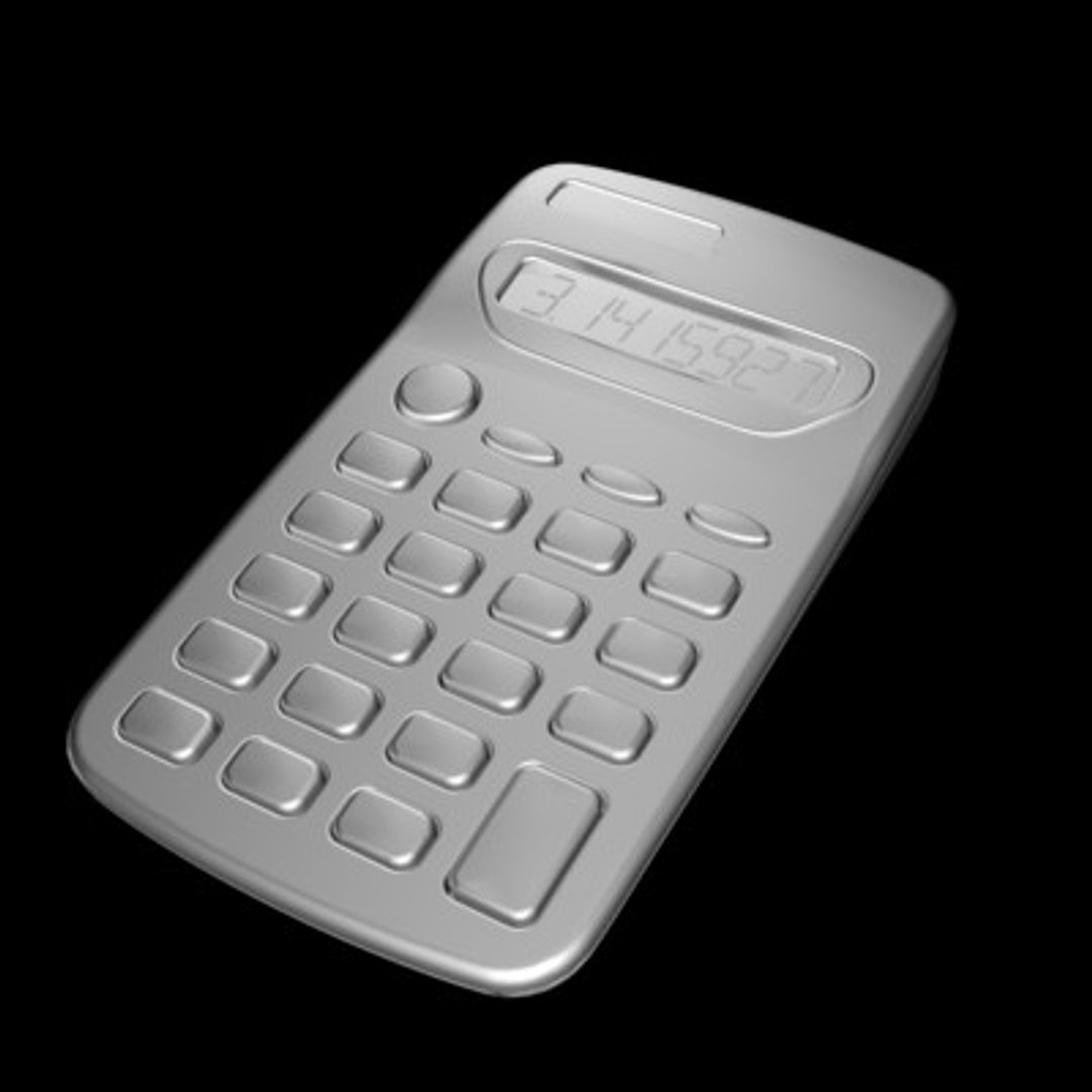 Digital Calculator 3d Model