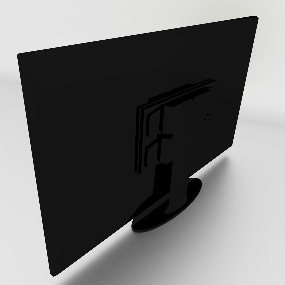 generic monitor screen 3d 3ds