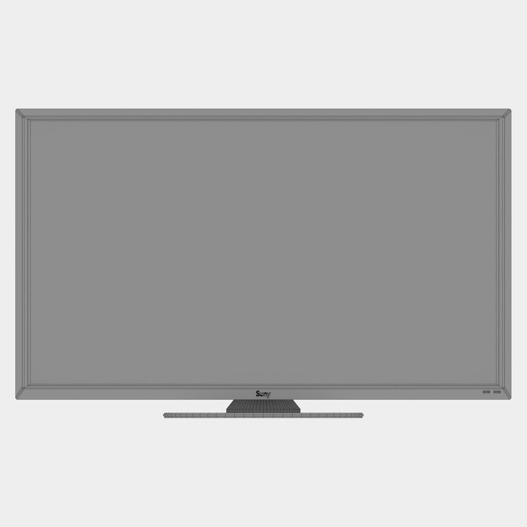 generic monitor screen 3d 3ds