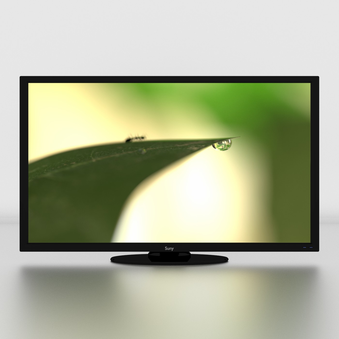 generic monitor screen 3d 3ds