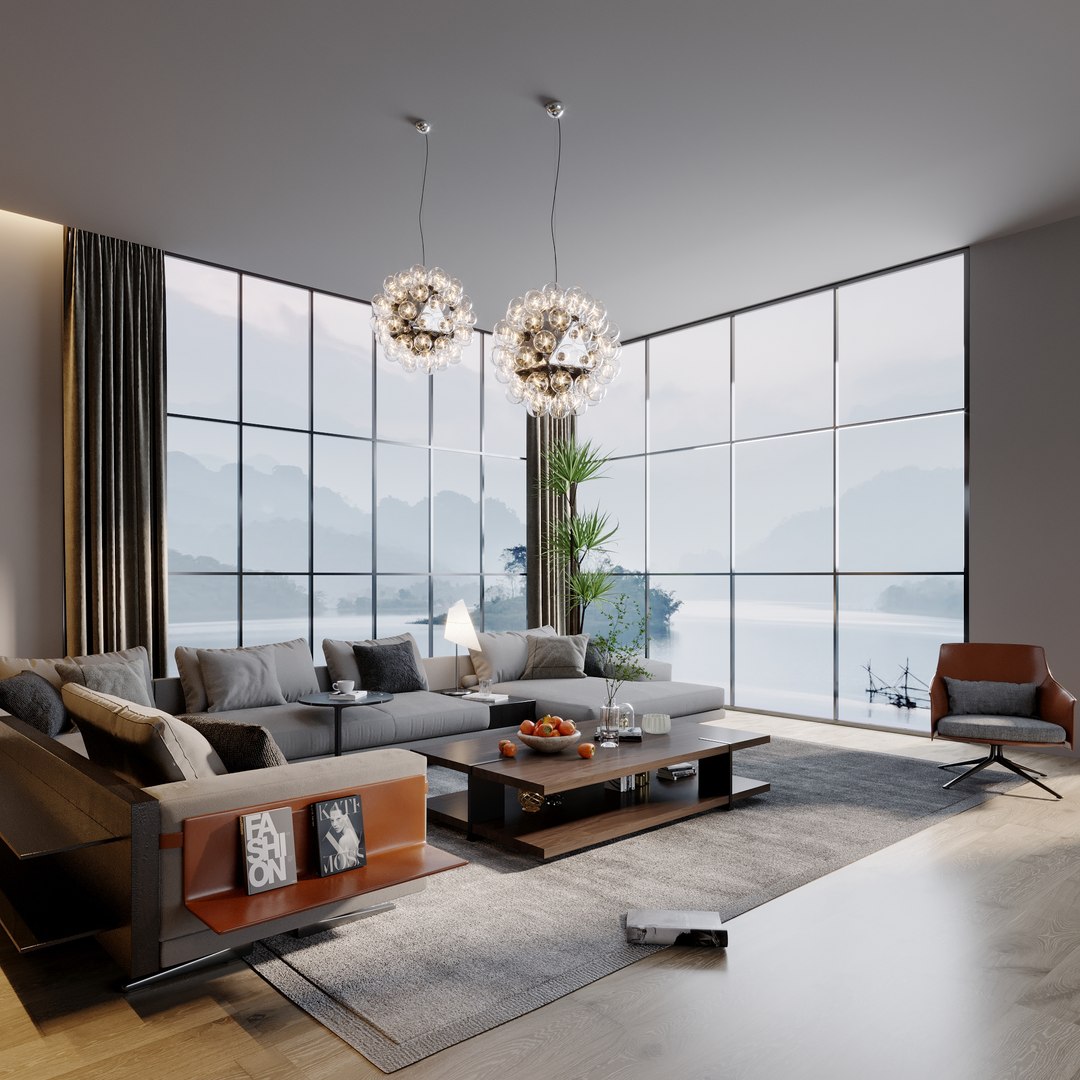 3D Best Living Room Design 07 - TurboSquid 1943185