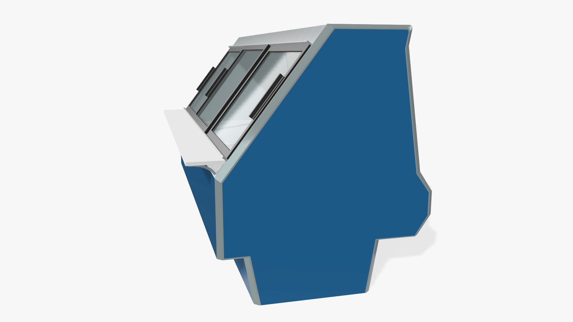 3D Deli Display Case With Food Prep Table Model - TurboSquid 2259972