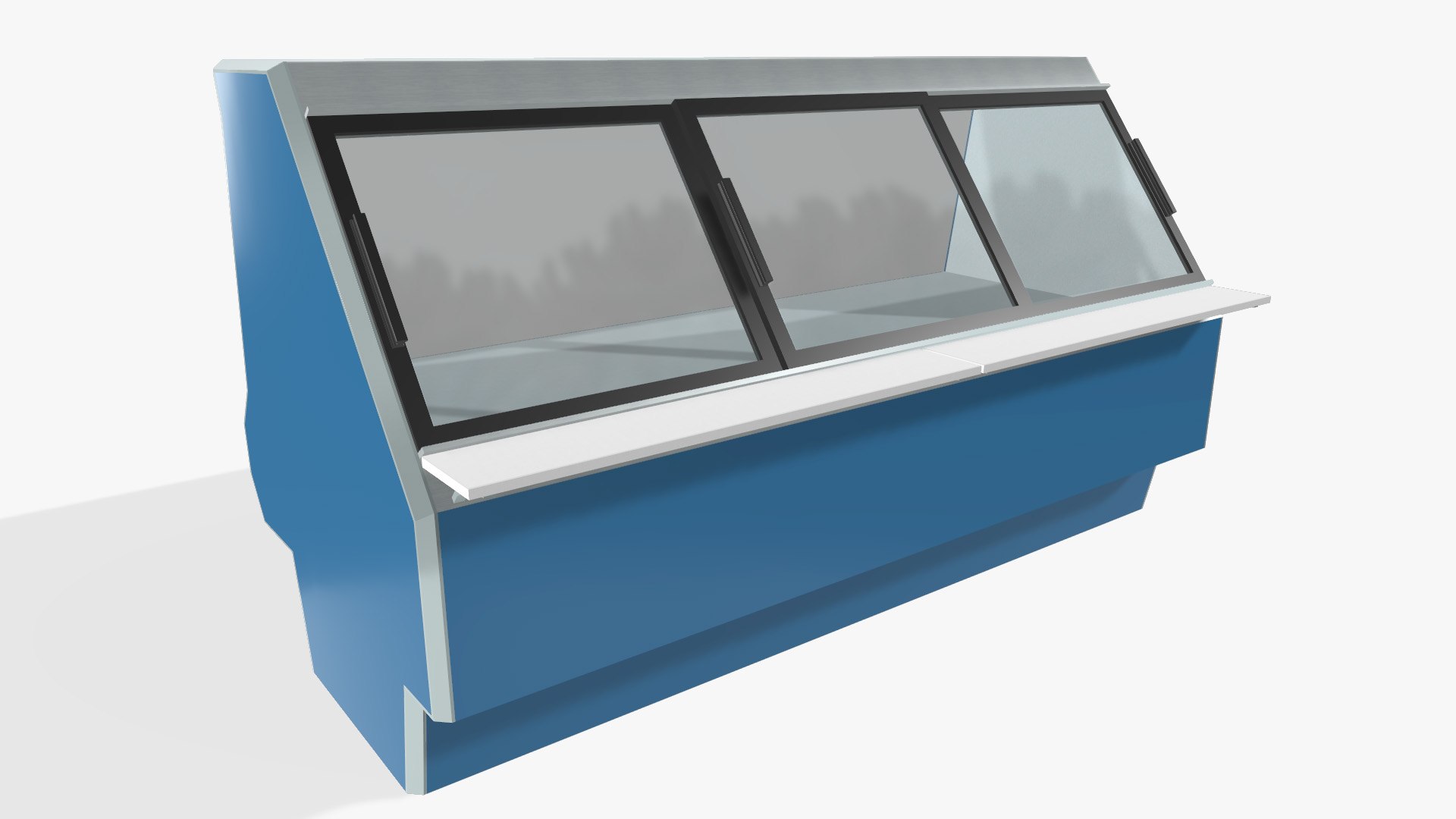 3D Deli Display Case With Food Prep Table Model - TurboSquid 2259972