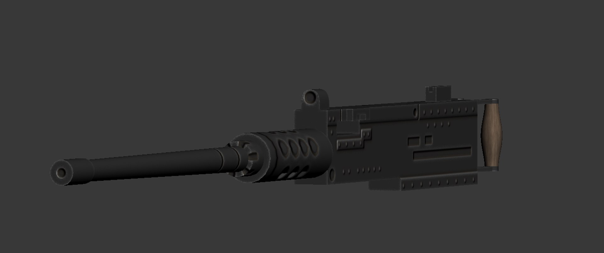 3ds Max 50 Cal Gun