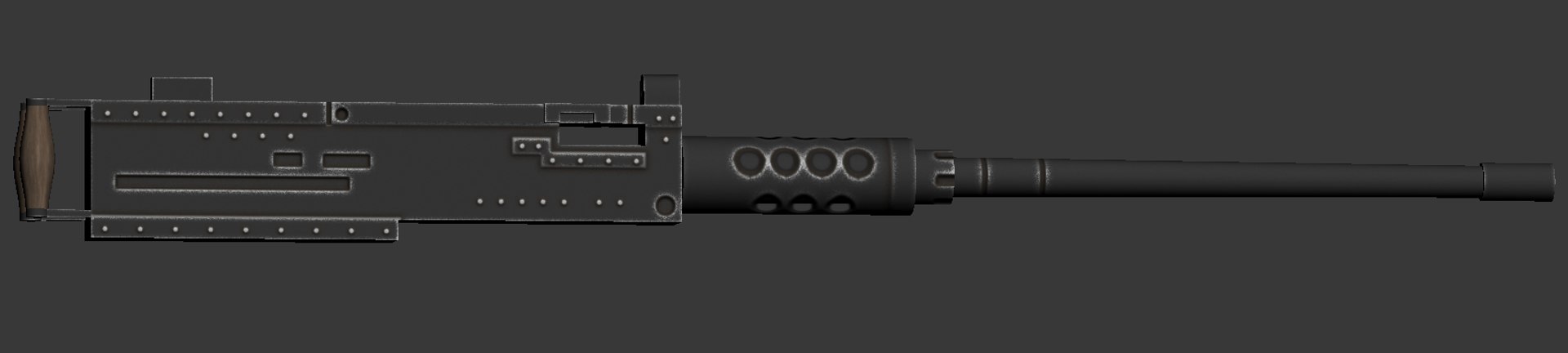 3ds Max 50 Cal Gun