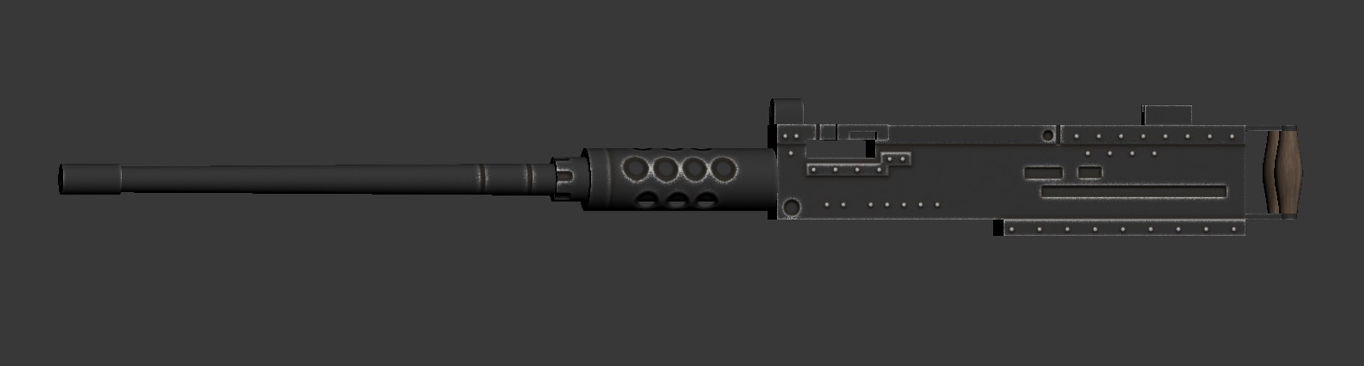 3ds Max 50 Cal Gun