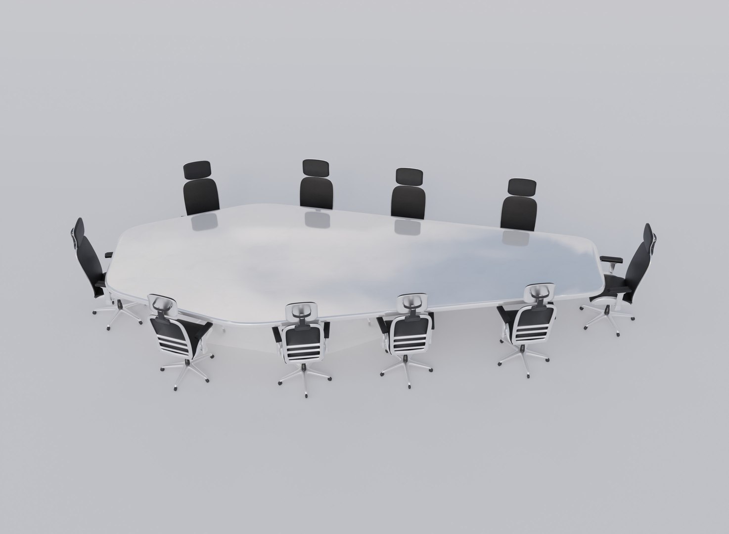 3D Luxury Conference Room Table model - TurboSquid 2179208