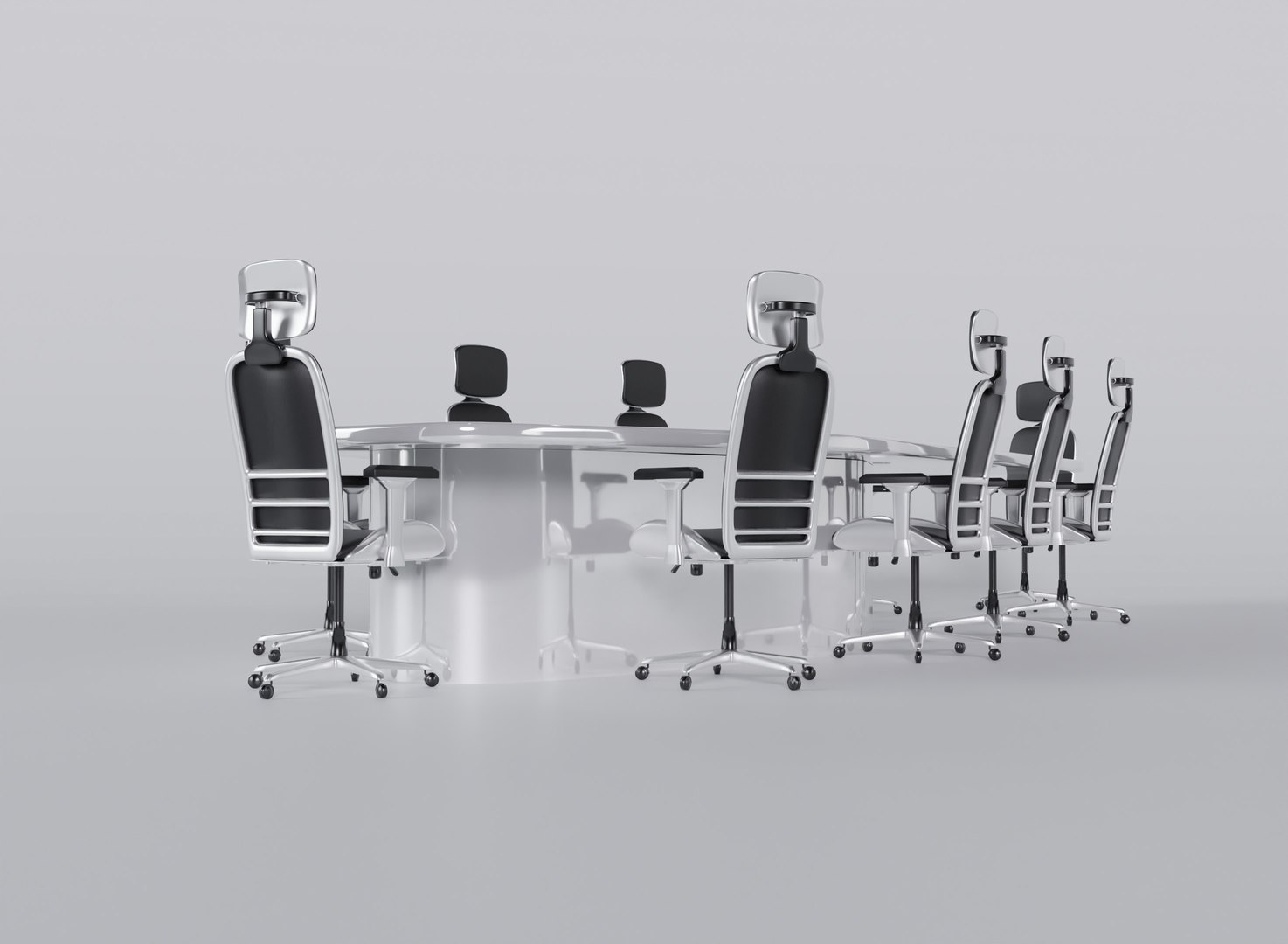 3D Luxury Conference Room Table model - TurboSquid 2179208