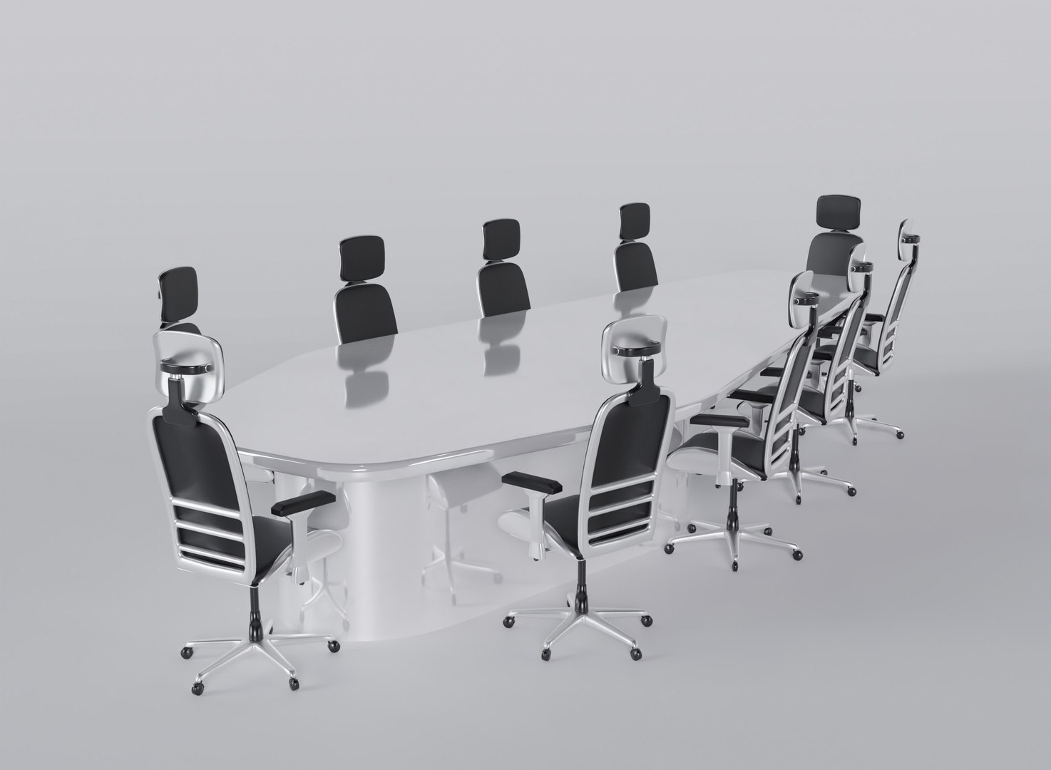 3D Luxury Conference Room Table model - TurboSquid 2179208