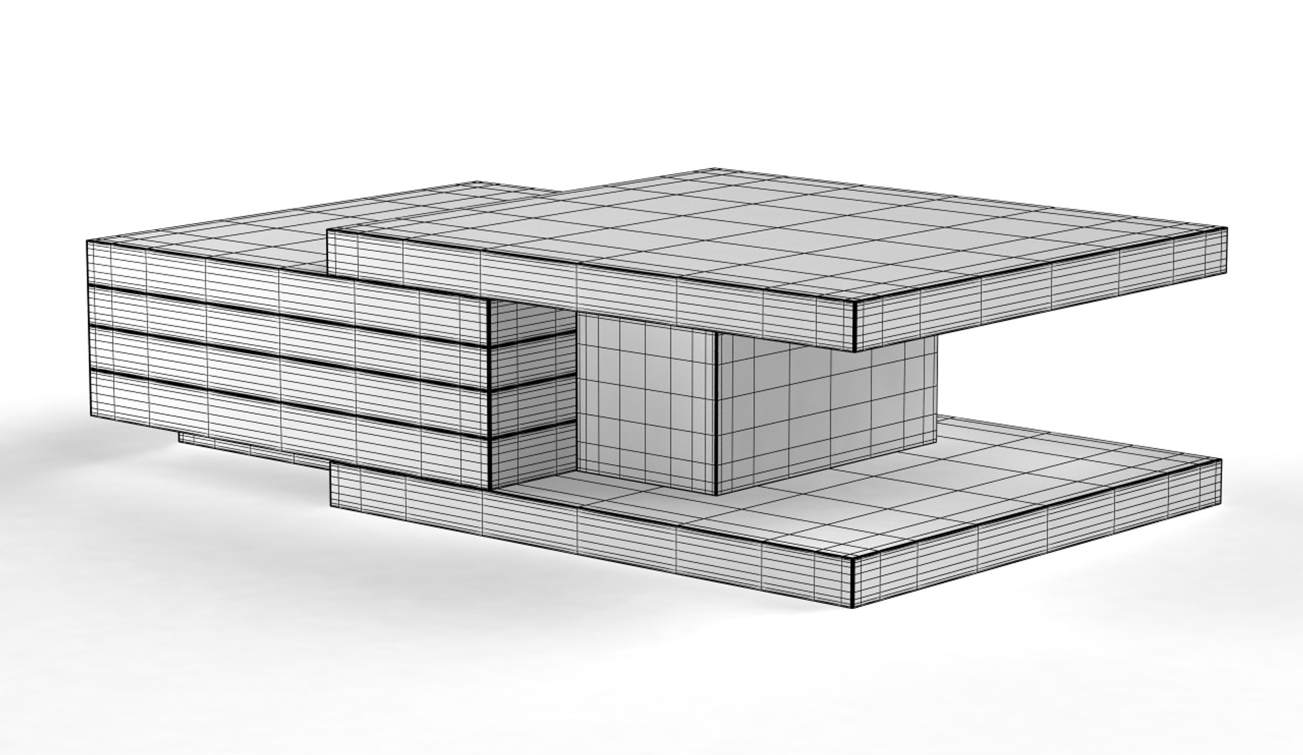 Weber coffee table 3D model - TurboSquid 1569786