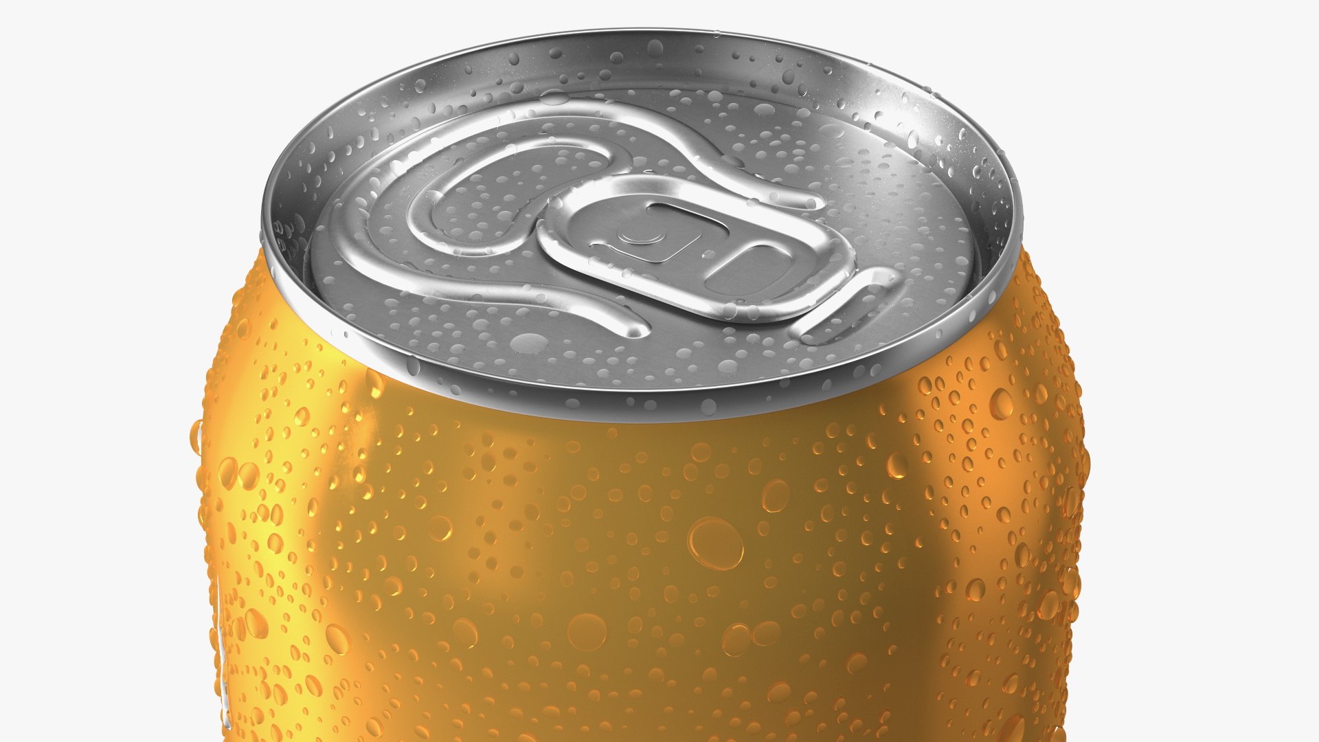 3D Beer Can With Drops Orange 500ml - TurboSquid 2140073