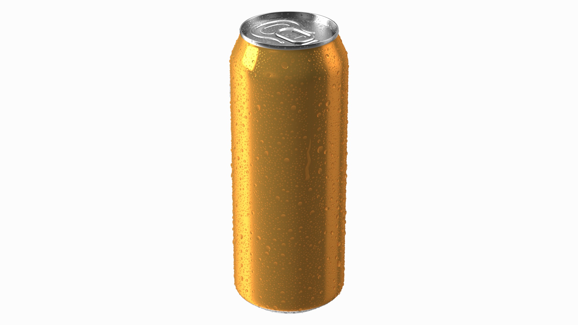 3D Beer Can With Drops Orange 500ml - TurboSquid 2140073