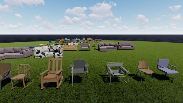 modelo 3d familia revit muebles revit colección revit - TurboSquid 2263213