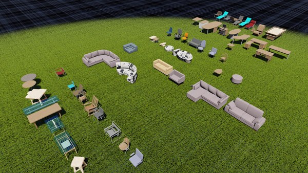 modelo 3d familia revit muebles revit colección revit - TurboSquid 2263213