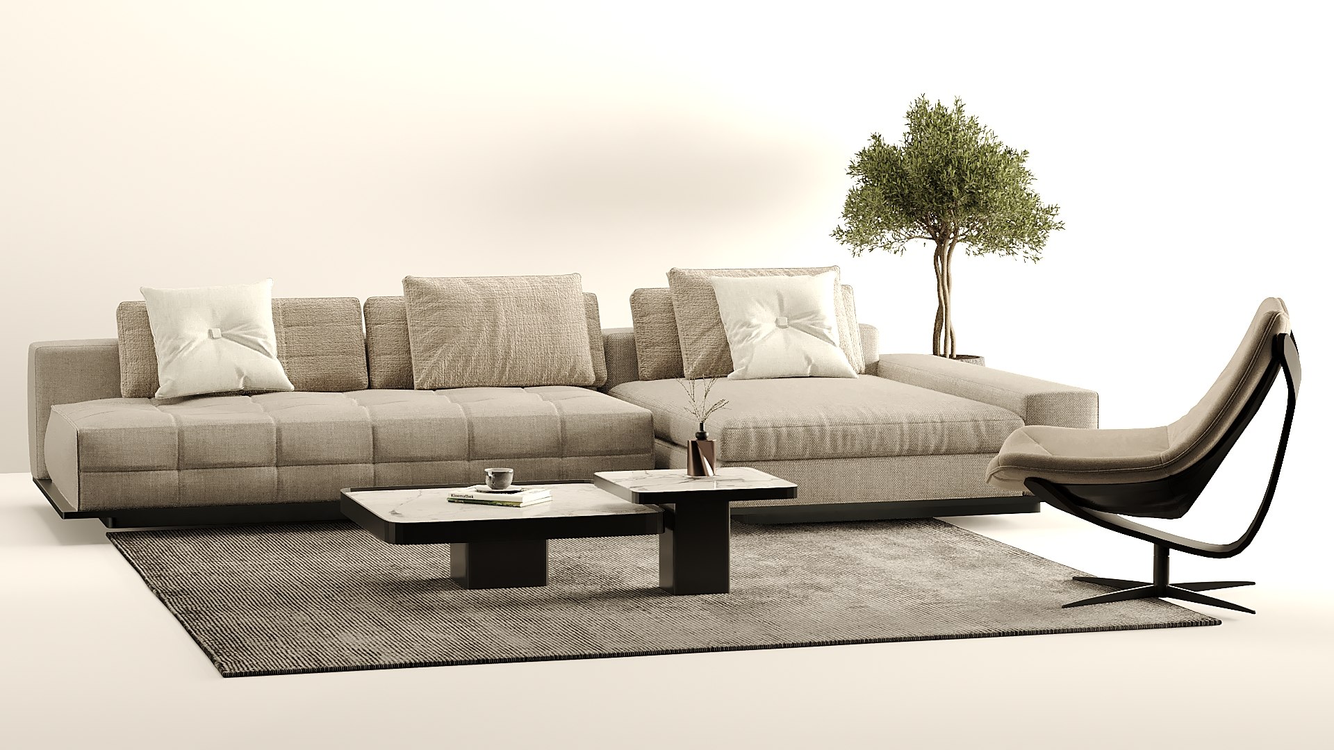 3D Sofa Corner - TurboSquid 2081966