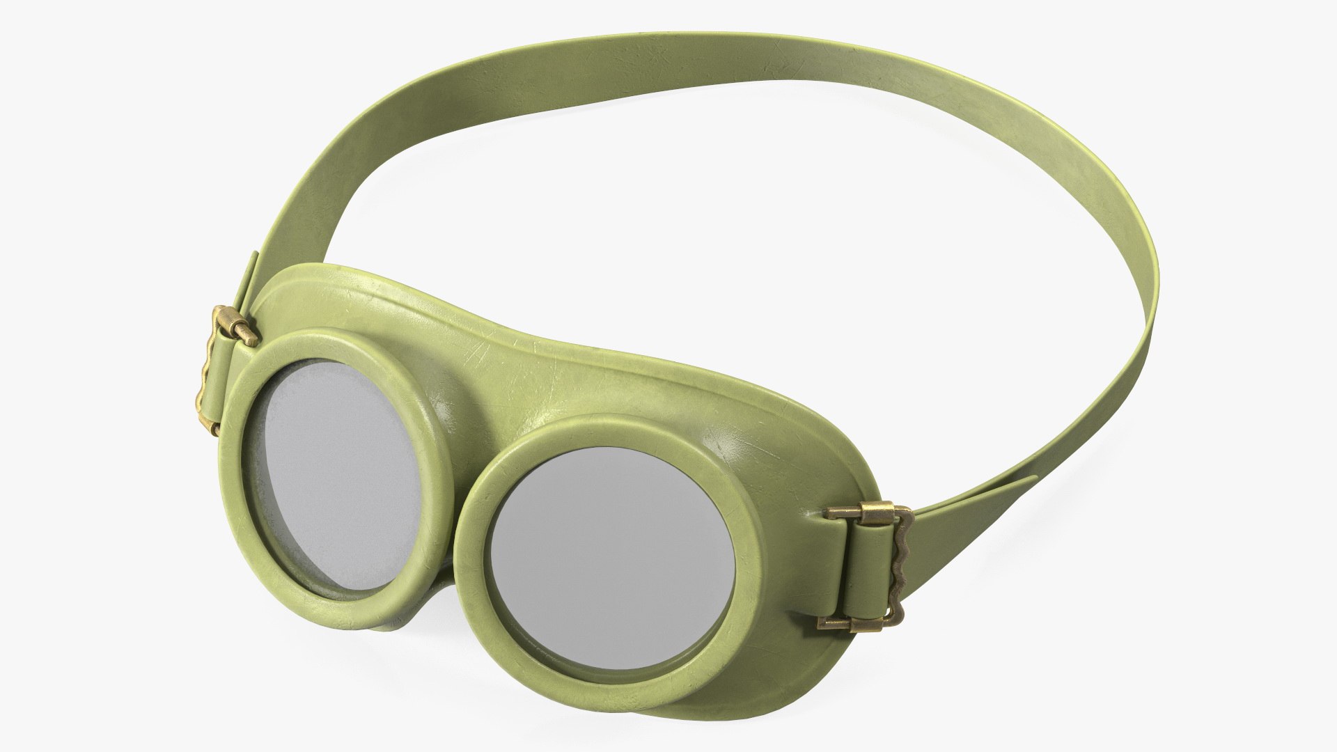 3D Model Protection Goggles Green - TurboSquid 2212200