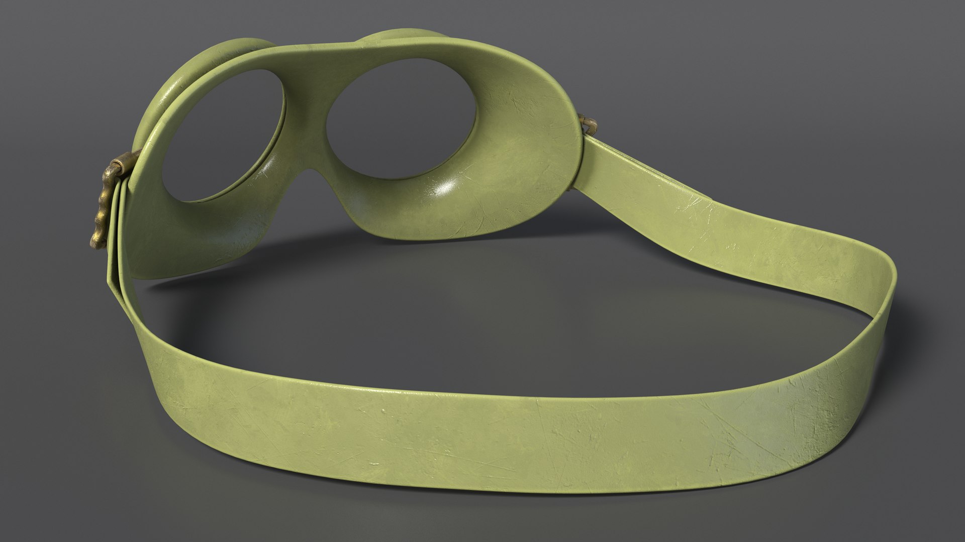 3D Model Protection Goggles Green - TurboSquid 2212200