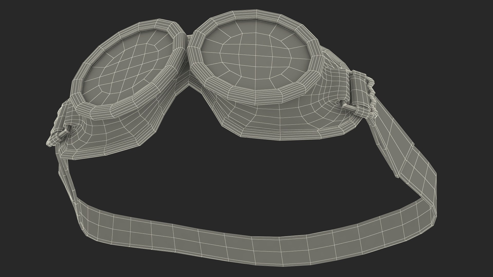 3D Model Protection Goggles Green - TurboSquid 2212200