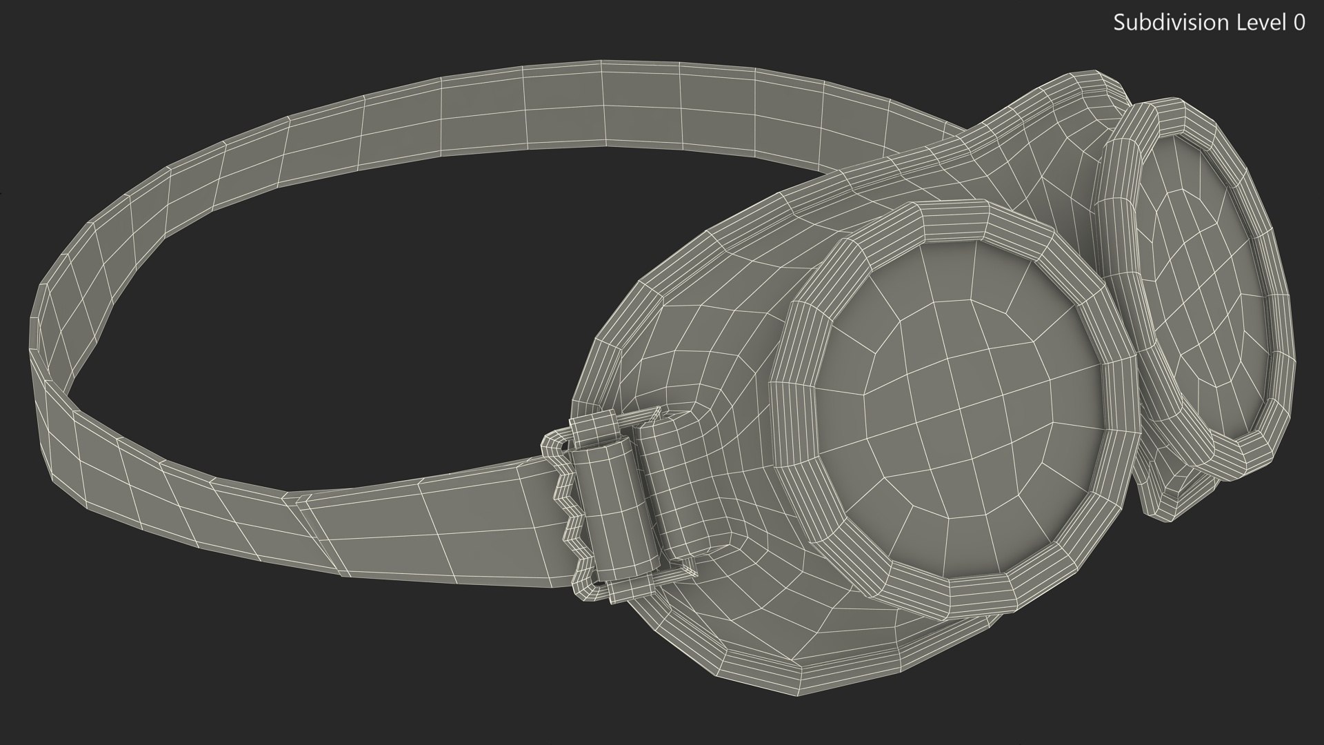 3D Model Protection Goggles Green - TurboSquid 2212200