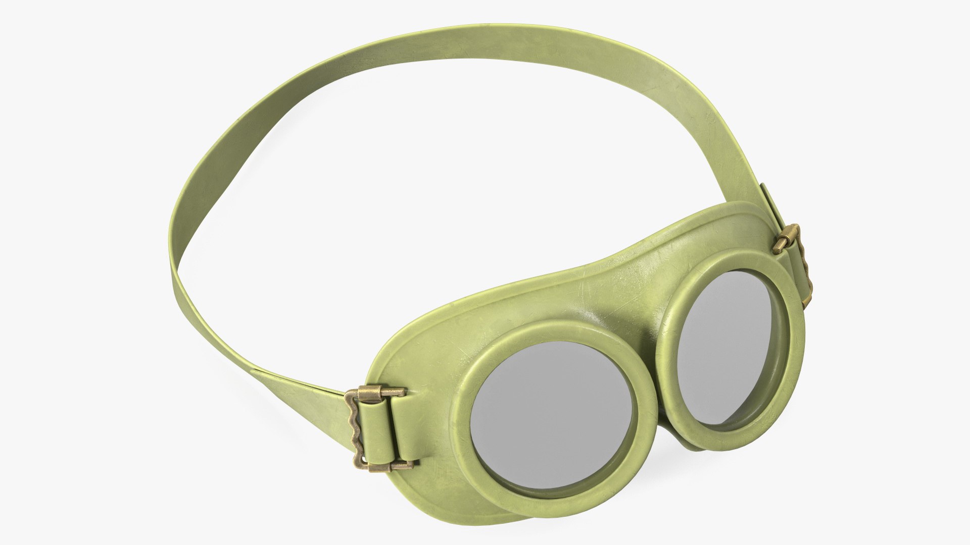 3D Model Protection Goggles Green - TurboSquid 2212200