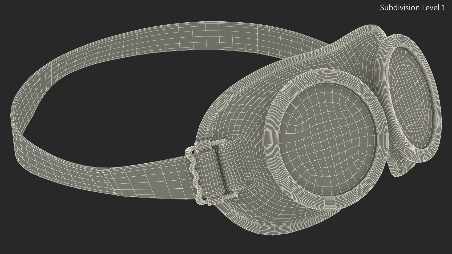 3D Model Protection Goggles Green - TurboSquid 2212200