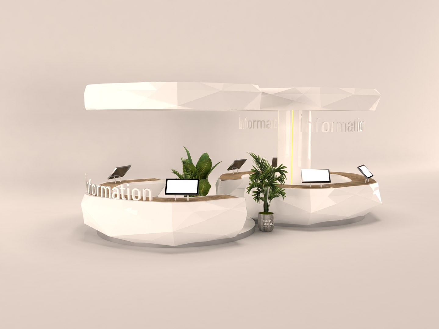 3D Information Desk Info - TurboSquid 1509039