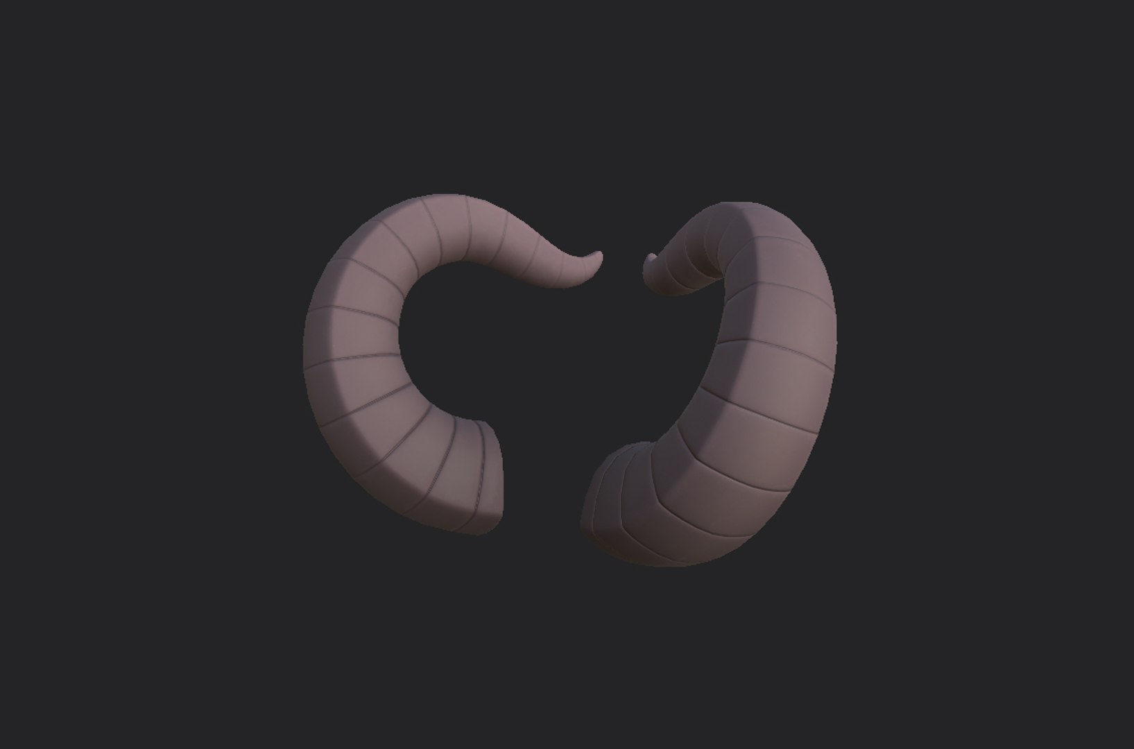 Demon Horn 3D Model - TurboSquid 1510654