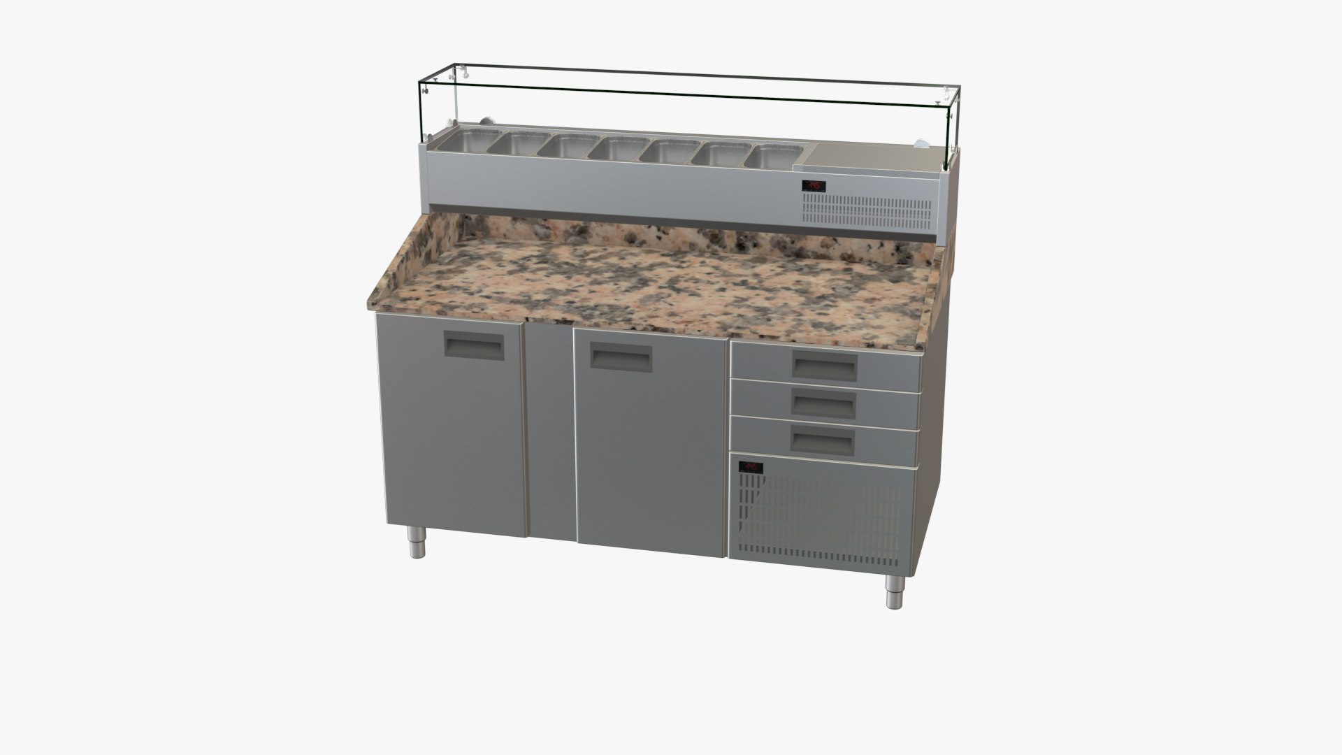 3D Pizza Preparation Table - TurboSquid 1477587