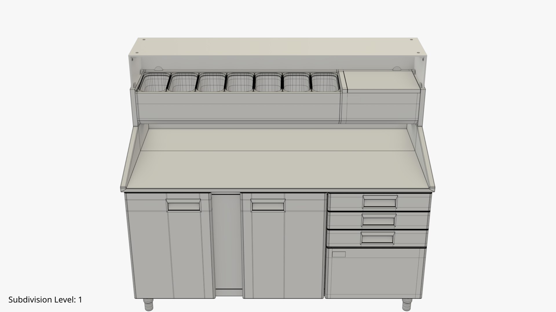 3D Pizza Preparation Table - TurboSquid 1477587