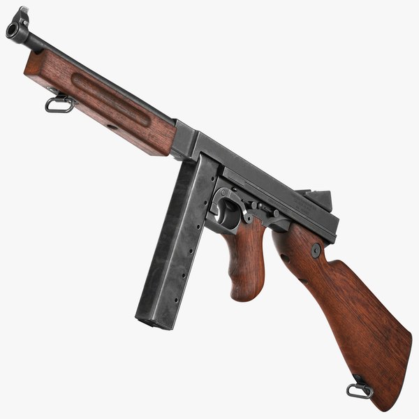톰슨 M1A1 SMG (1) 3D 모델 - TurboSquid 1629874