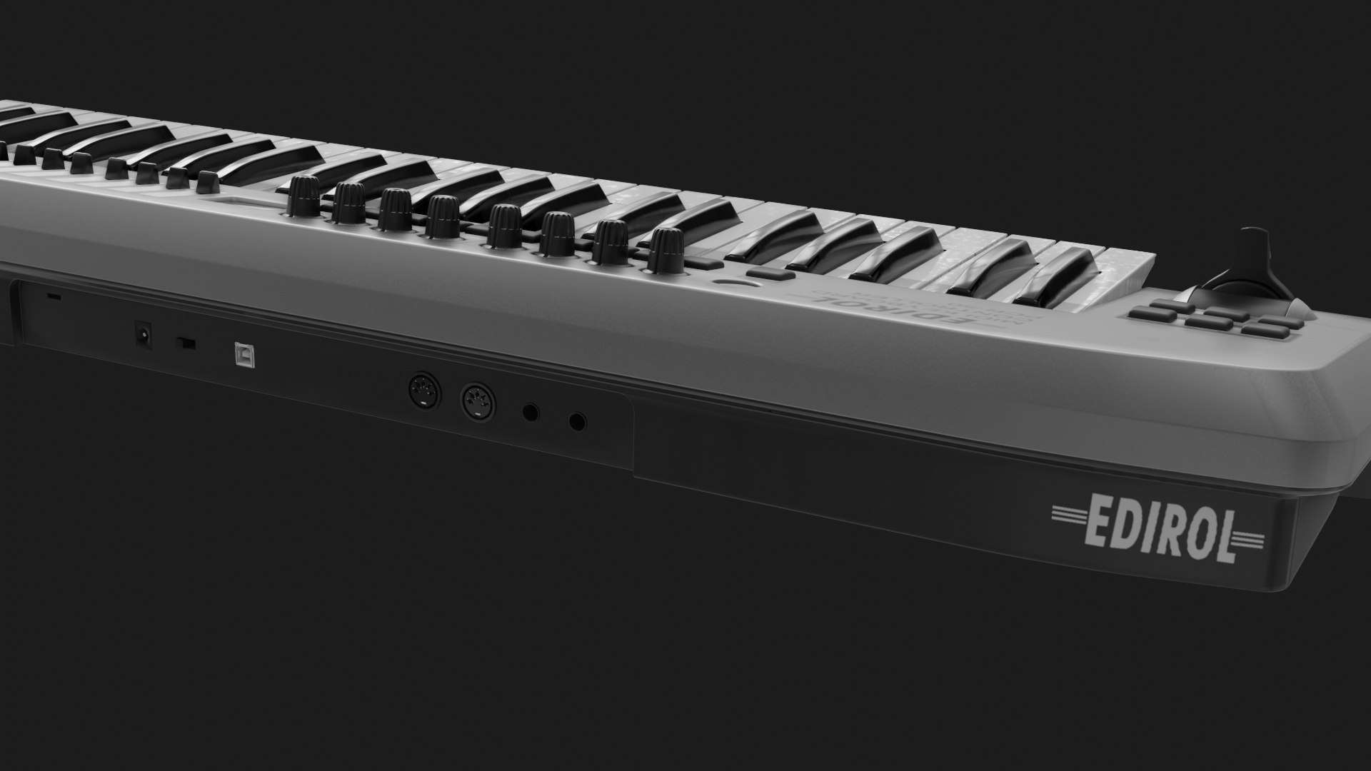 Edirol Midi Keyboard Controller Pcr-50 3D Model - TurboSquid 2124920