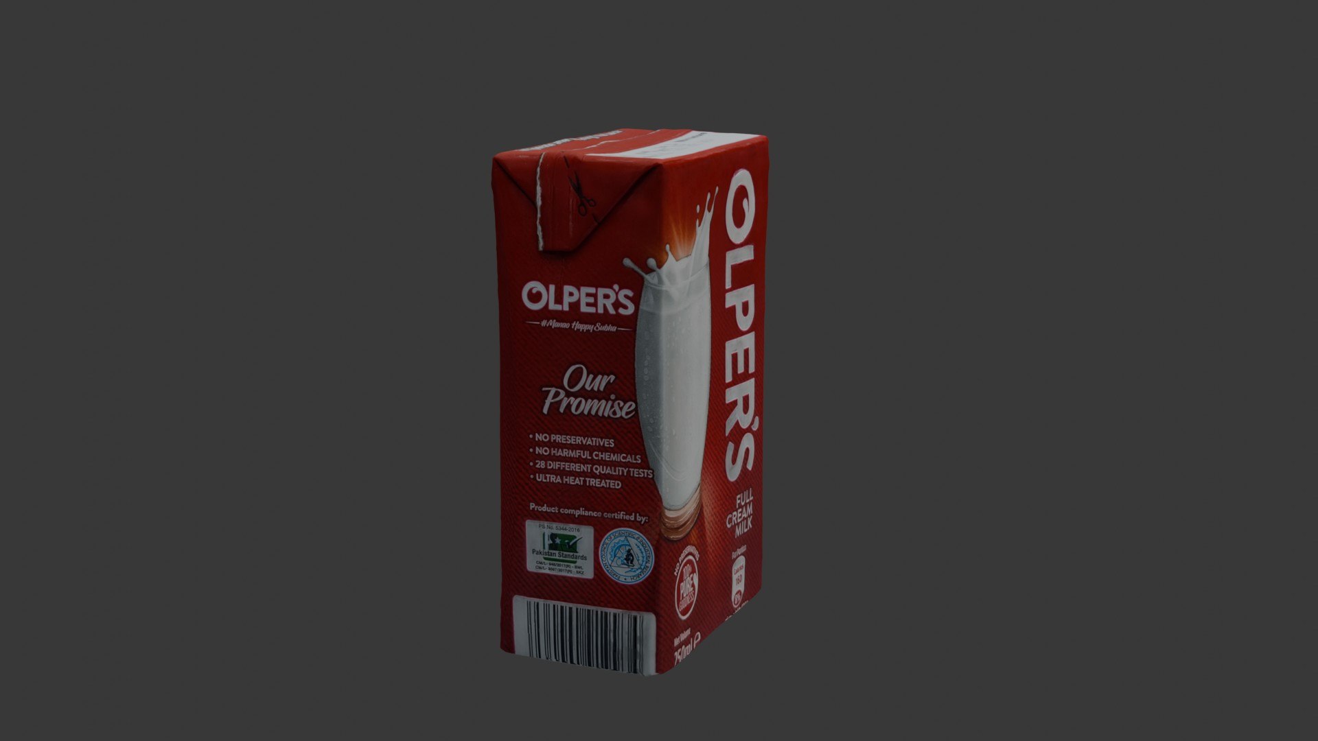 3D Carton Milk Pack Scan - TurboSquid 2398037