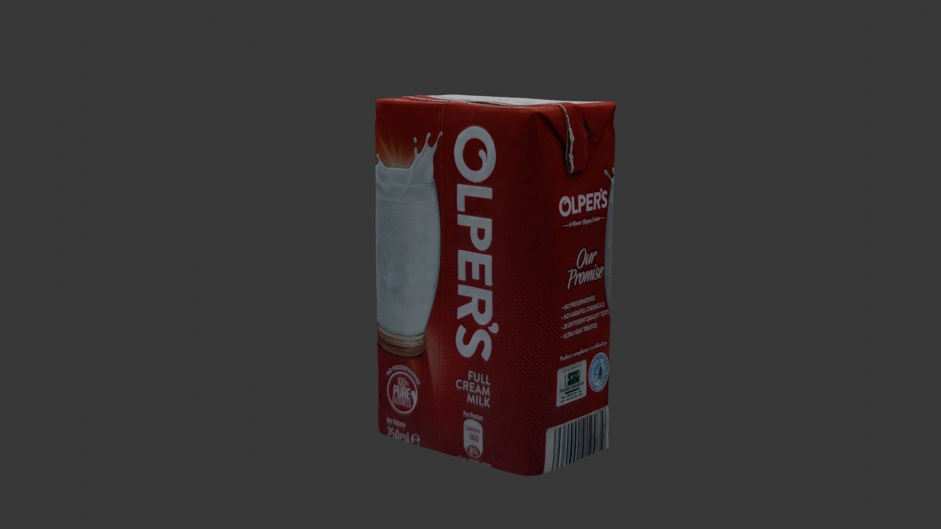 3D Carton Milk Pack Scan - TurboSquid 2398037