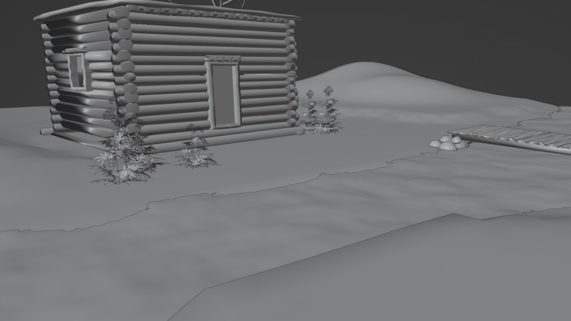 Free 3D Wood Old House Model - TurboSquid 2233116