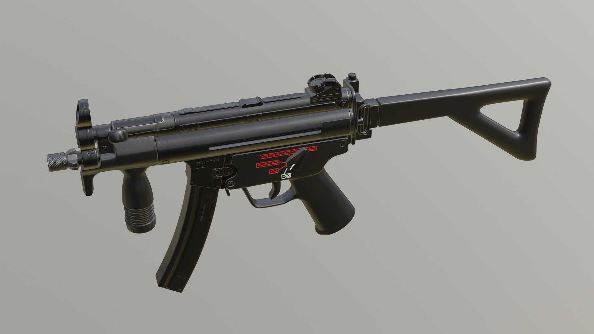 3D Heckler Koch Mp5 Guns Model - TurboSquid 1616449