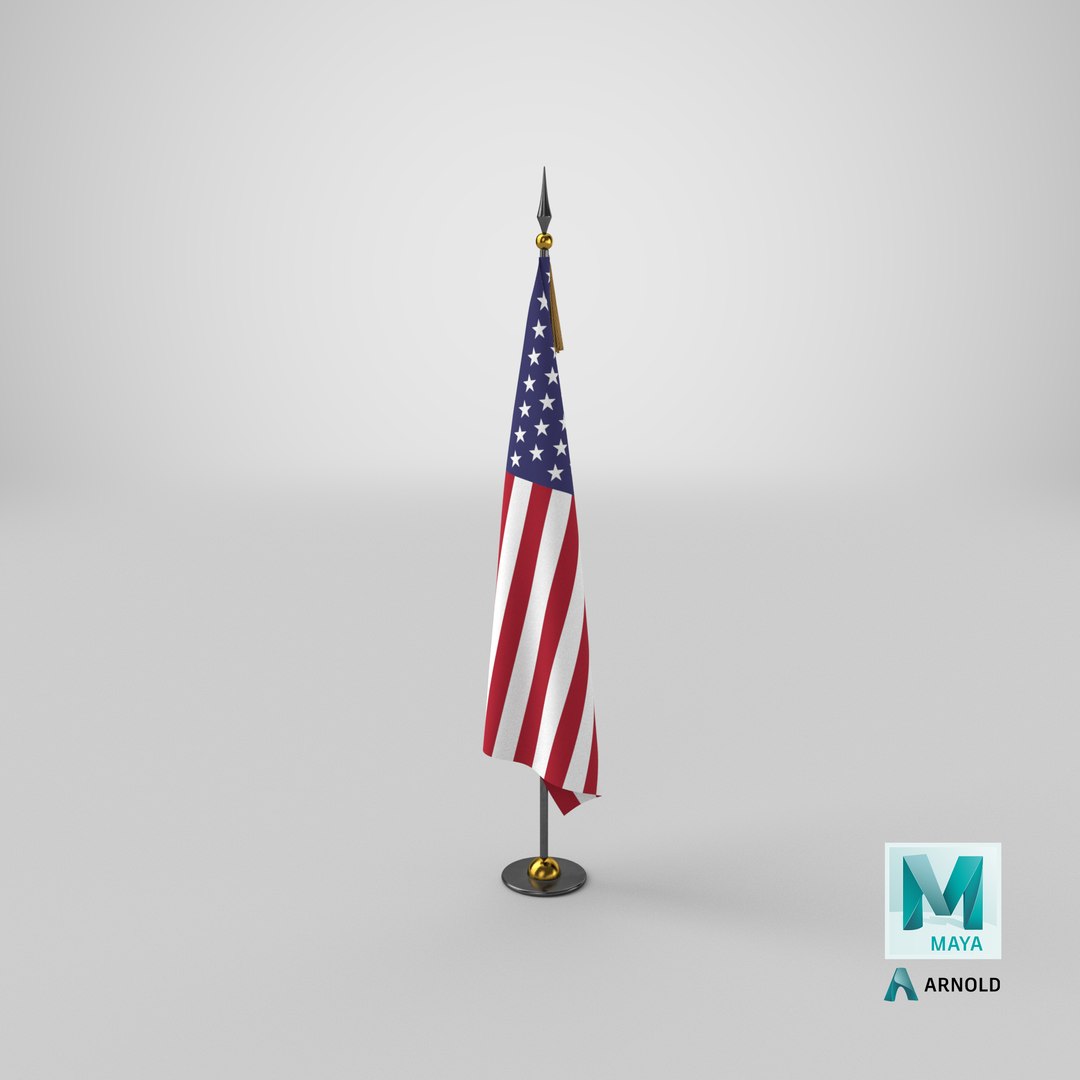 American Flag V2 3D model - TurboSquid 1876785