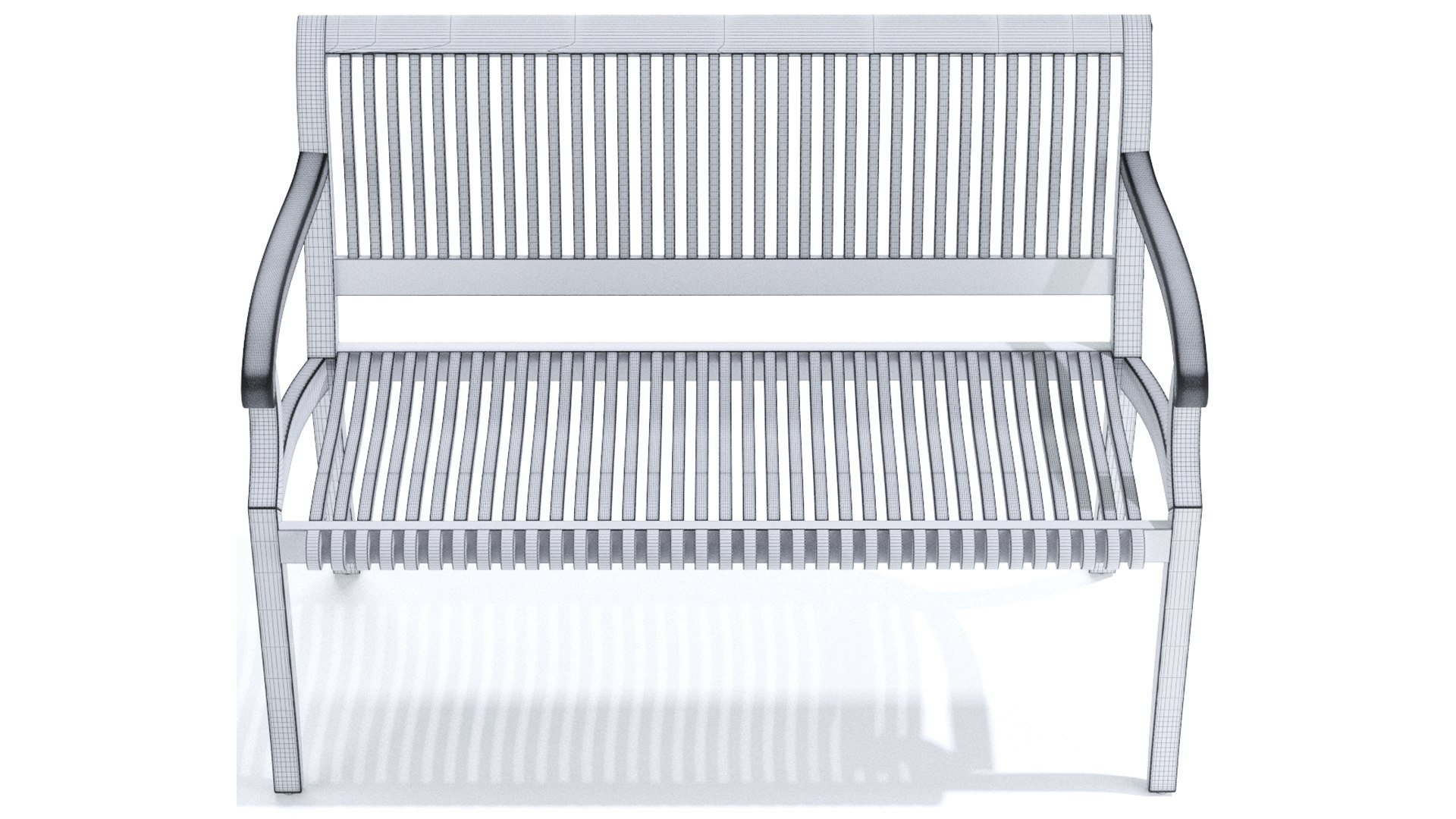 Palm Bench 3D Model - TurboSquid 2336596