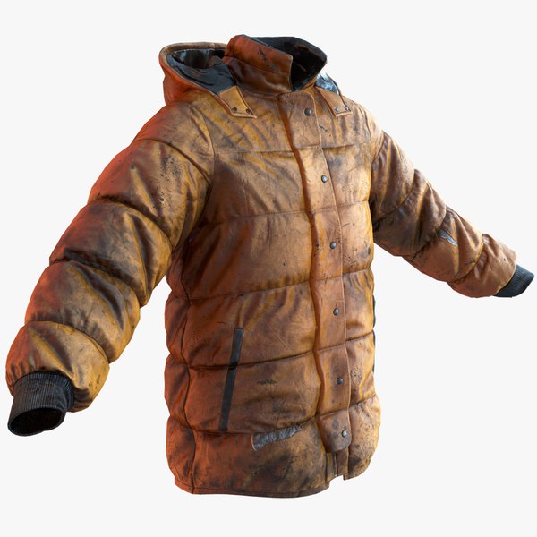 3D dirty winter jacket - TurboSquid 1674573