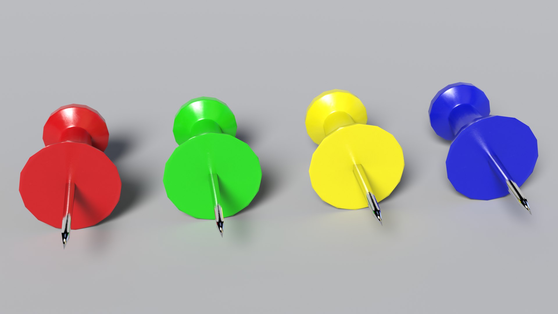 Pushpins 3D Model - TurboSquid 1957105