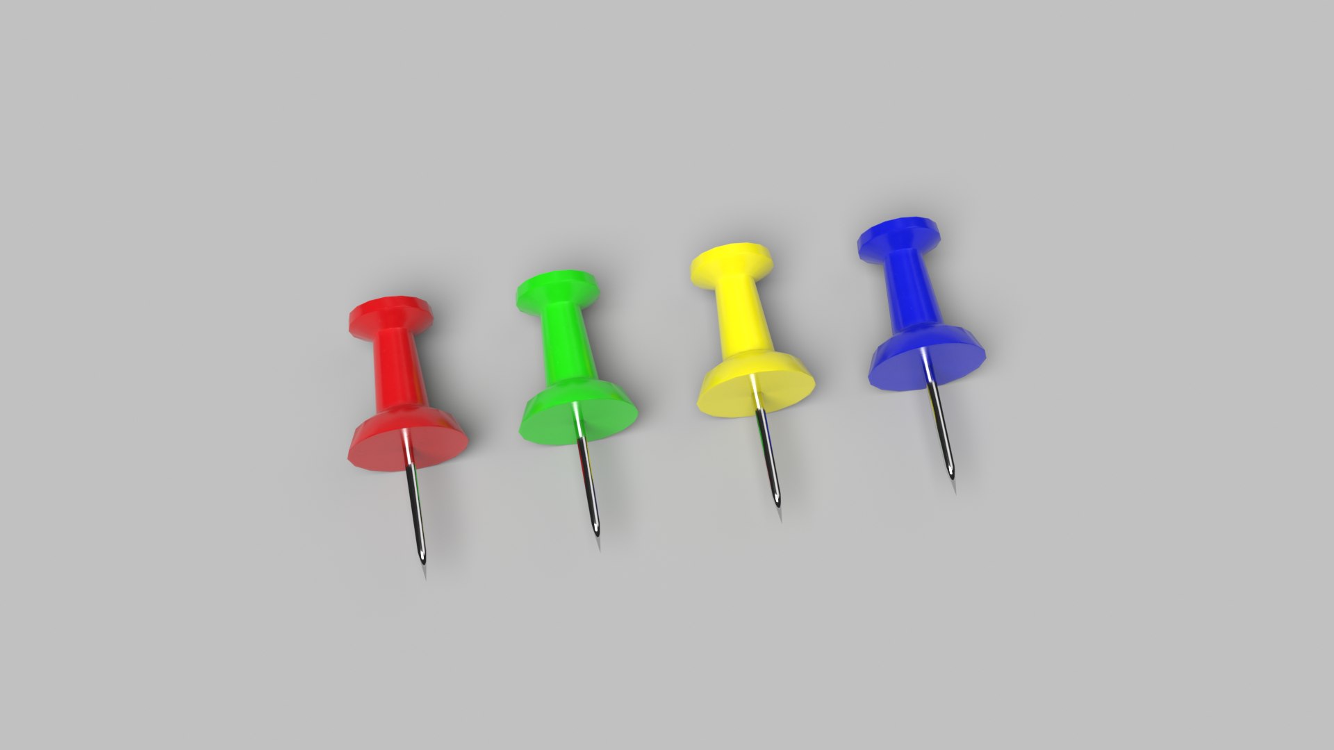 Pushpins 3D Model - TurboSquid 1957105