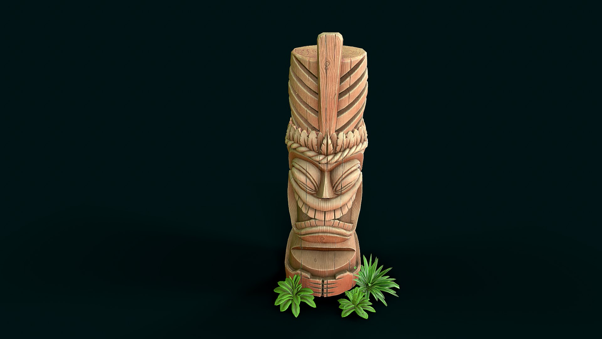 Stylized Wood Totem 4 3D - TurboSquid 2160042