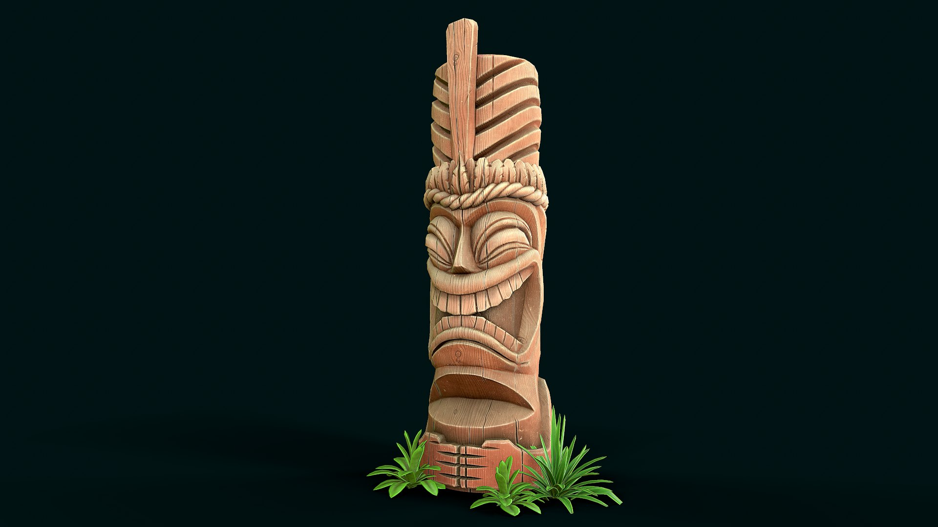 Stylized Wood Totem 4 3D - TurboSquid 2160042