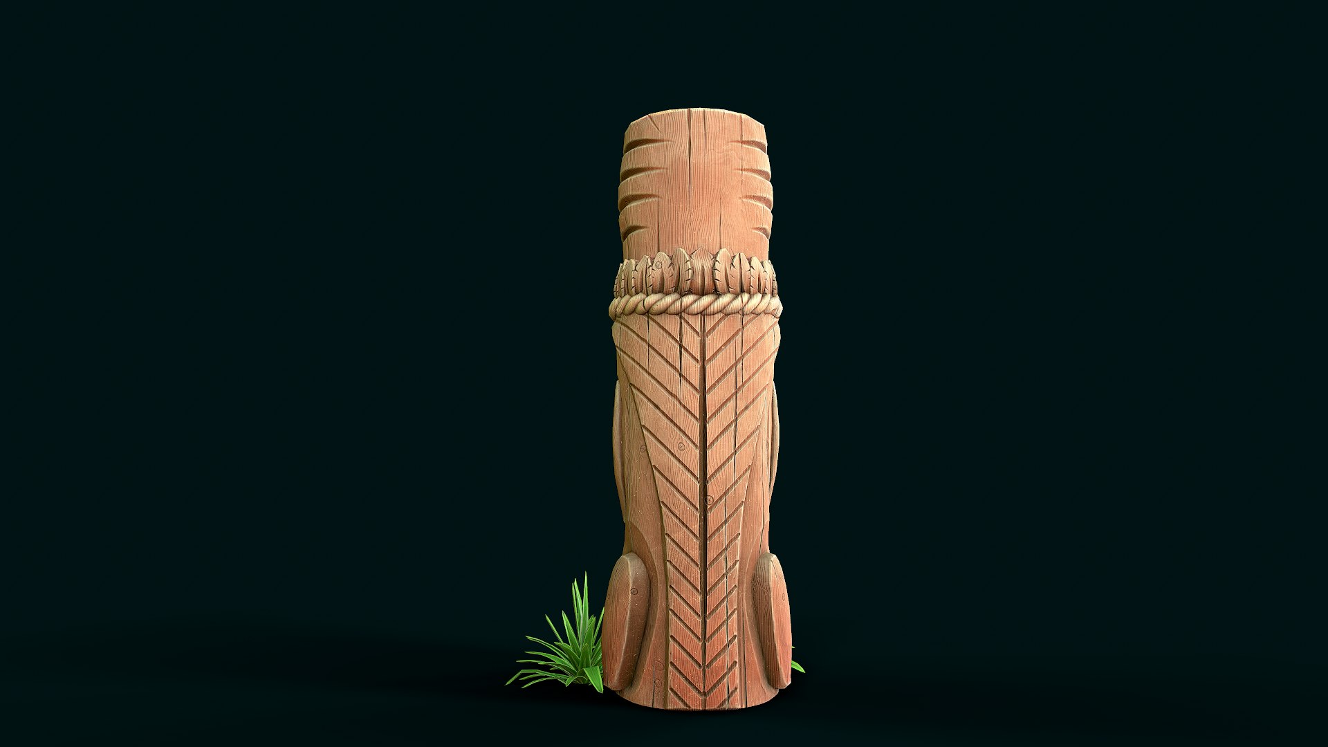 Stylized Wood Totem 4 3D - TurboSquid 2160042