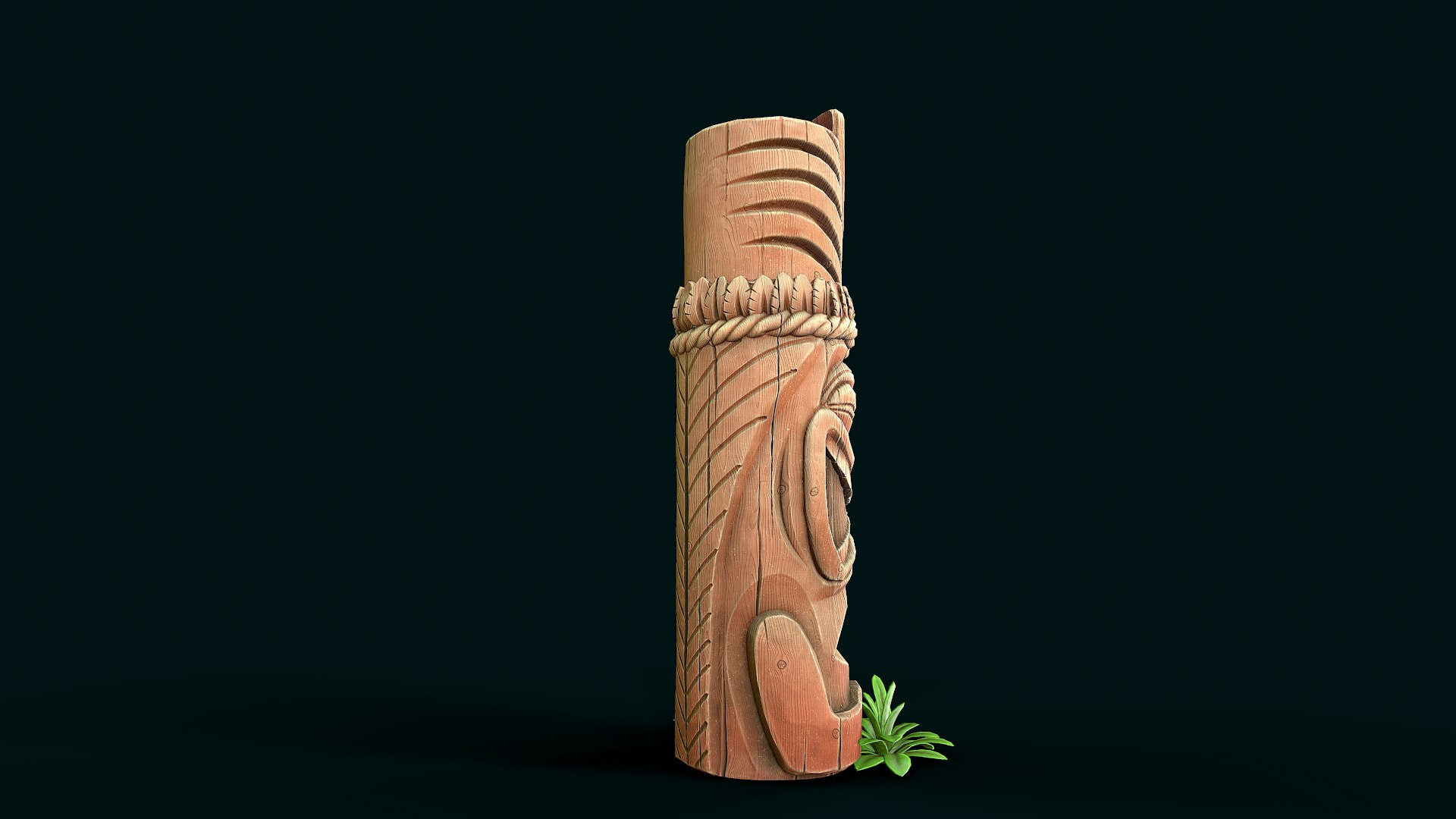 Stylized Wood Totem 4 3D - TurboSquid 2160042