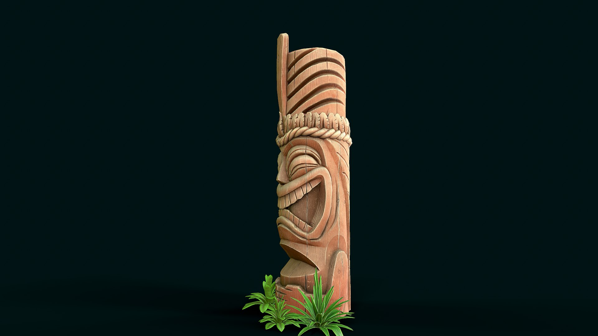 Stylized Wood Totem 4 3D - TurboSquid 2160042