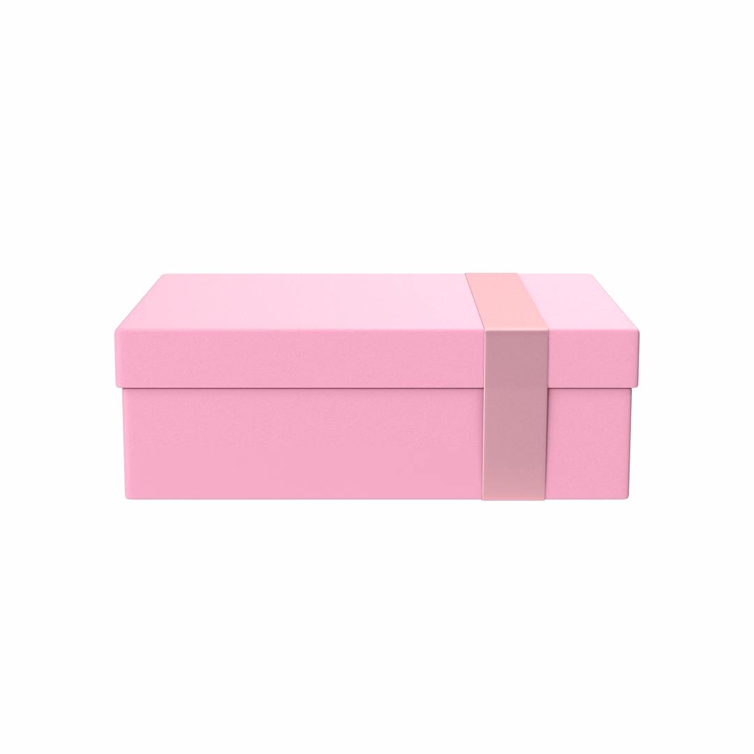 3D Pink Box With Ribbon - TurboSquid 2029552