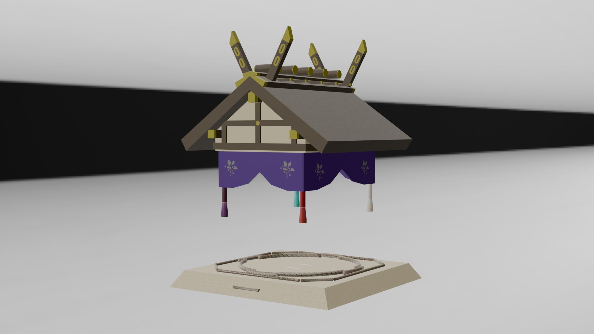 3D Authentic Sumo Wrestling Ring Dohyo 3D Model - TurboSquid 2325130